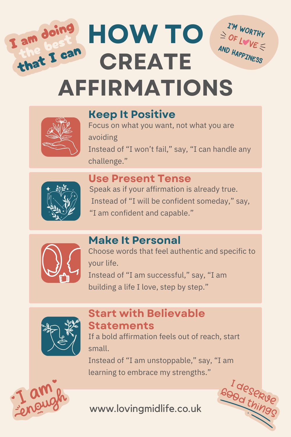 How to Use Affirmations to Transform Your Life - Loving Midlife